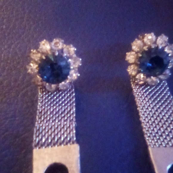 SWANK | Accessories | Vintage Swank Blue Crystal Cuff Linkd | Poshmark